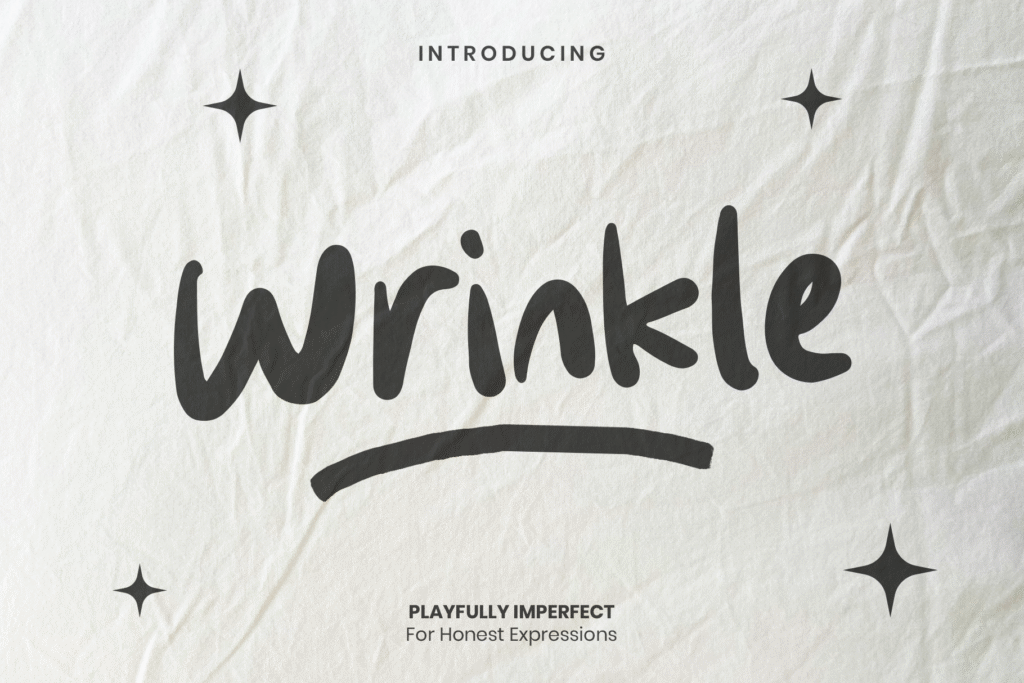 Handwriting Font Bold - Wrinkle HF